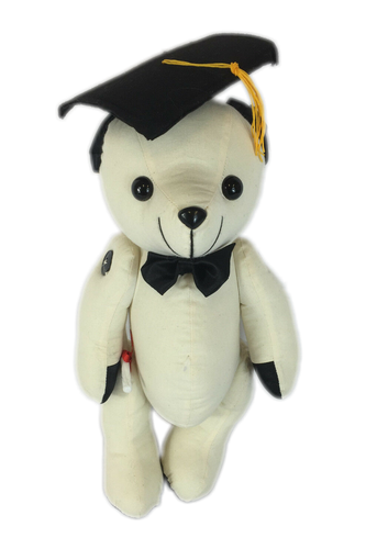 38cm Plain Signature / Autograph Bear wt Marker Message School ...