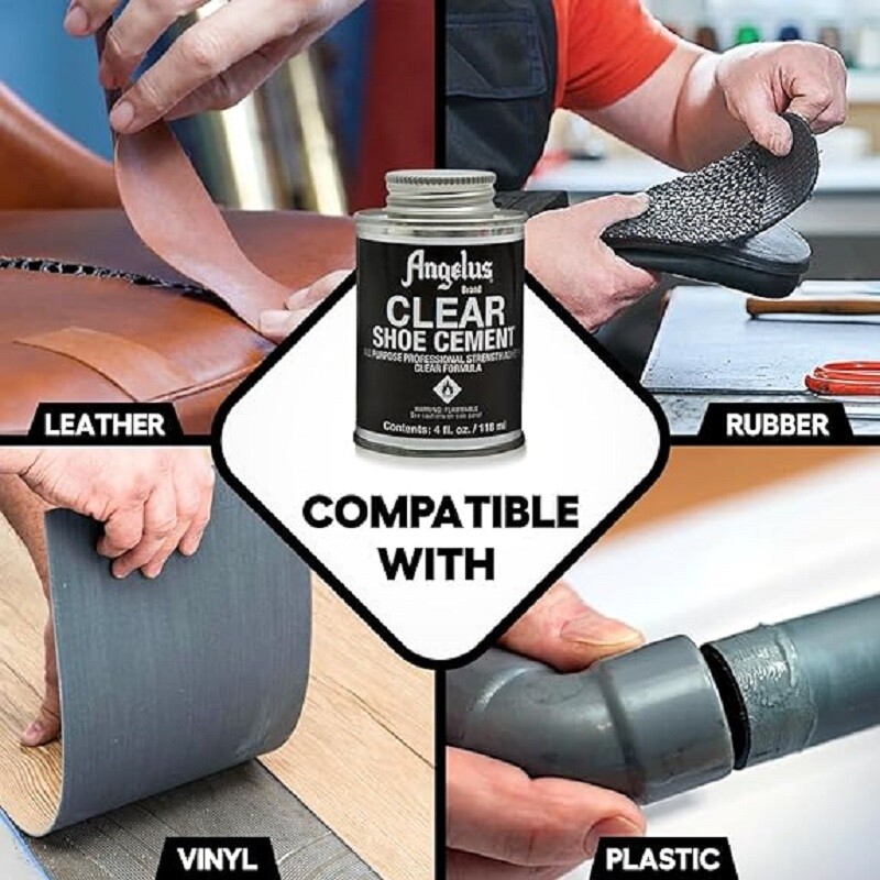 Angelus All-Purpose Clear Shoe Cement Glue for Shoe Repair Soles ...