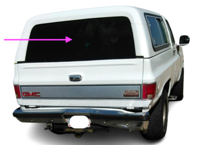 Fits: 1973-1991 Chevy Blazer, GMC Jimmy 2D Utility Rear Window Back ...