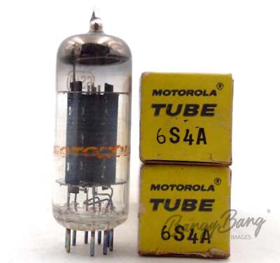 2 Motorola 6S4A Vertical Deflection Amplifier TV Triode Audio Vacuum ...