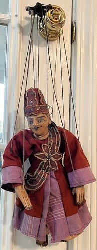 Antique Wood Burmese Puppet Doll Zawgyi Marionettes Figure | eBay