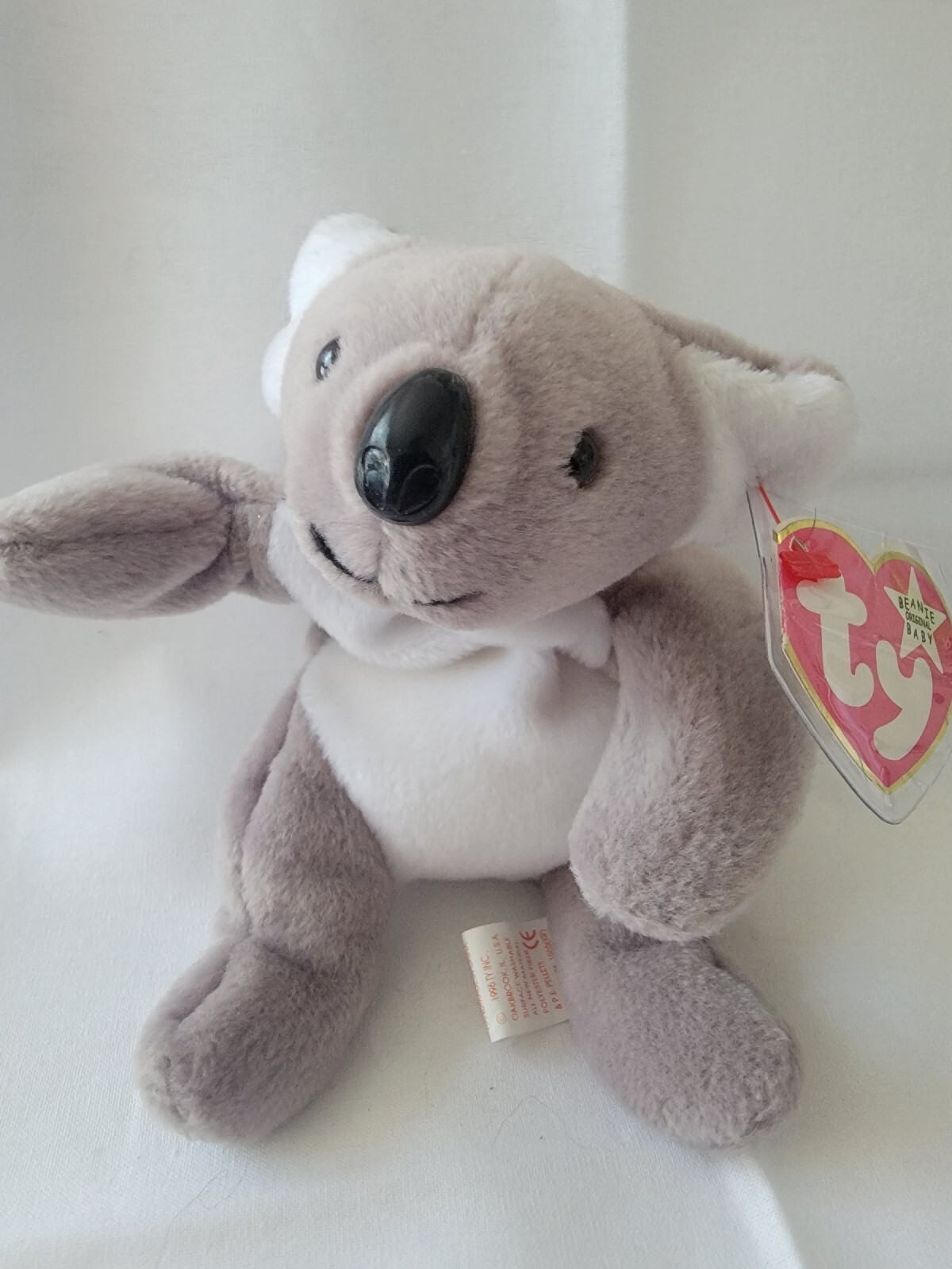 1996 Ty Mel The Koala Beanie Baby With Rare White Star Heart Tag ...