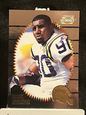 1996 Pinnacle Summit #64 Derrick Alexander Minnesota Vikings Football ...