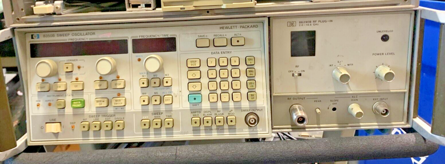 HP 8350B Sweep Oscillator & HP 86290B RF Plug-In Tested! | eBay