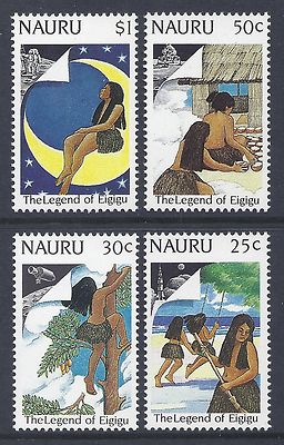 1989 NAURU LEGEND OF EIGIGU/MOON LANDING SET OF 4 FINE MINT MNH | eBay ...
