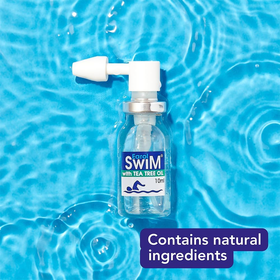 Earol Swim 10Ml Clear, Tea Tree Oil for Swimmers Prevents Infections ...