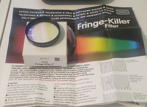 Baader 2" Fringe-Killer Filter in original packaging and instructions | eBay
