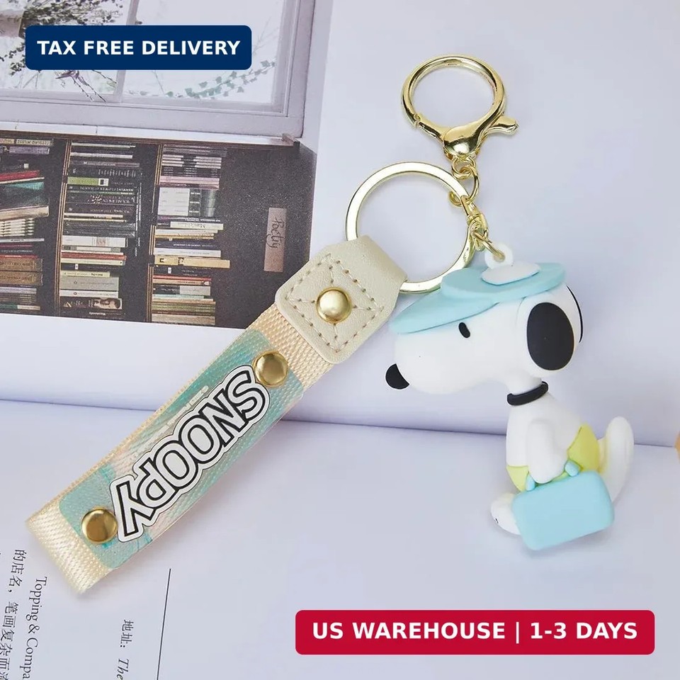 MINISO Snoopy Keychain Peanuts Bag Charm Collection Cute Bag Charm Key ...