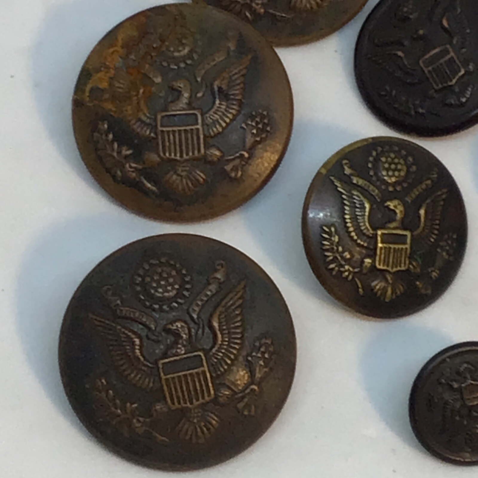 (Lot Of 13) Antique World War I United States Army Buttons | eBay