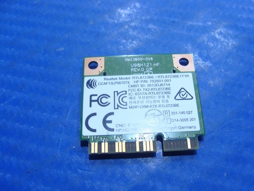 HP Stream 11-d020nr 11.6" Genuine Wireless WIFI Card RTL8723BE 752601 ...