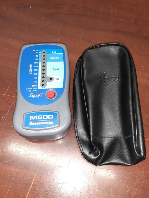 SUPCO M500 Insulation Tester/Electronic Megohmmeter with Soft Carrying ...