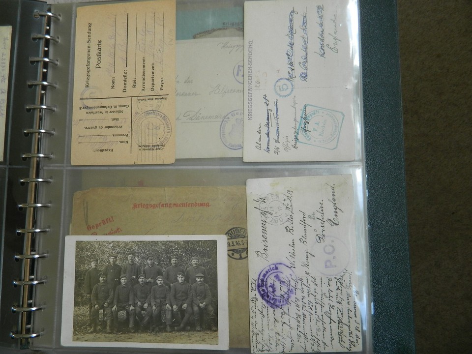 FIRST WORLD WAR POSTAL HISTORY COLLECTION POW CENSORED ETC. (APPROX 90 ...