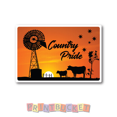 Country pride southern cross sticker 150mm quality waterproof vinyl ...
