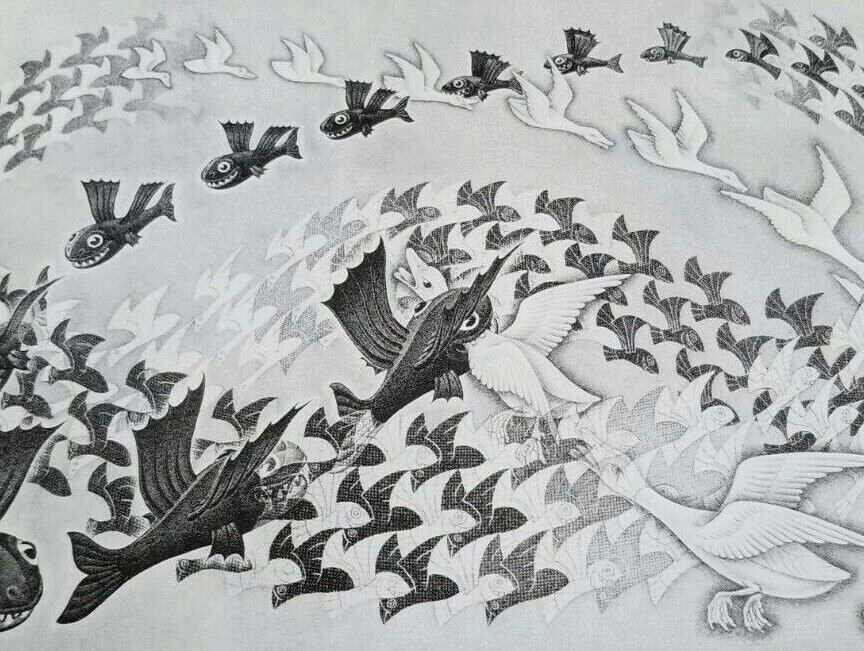 Escher Tessellations Birds