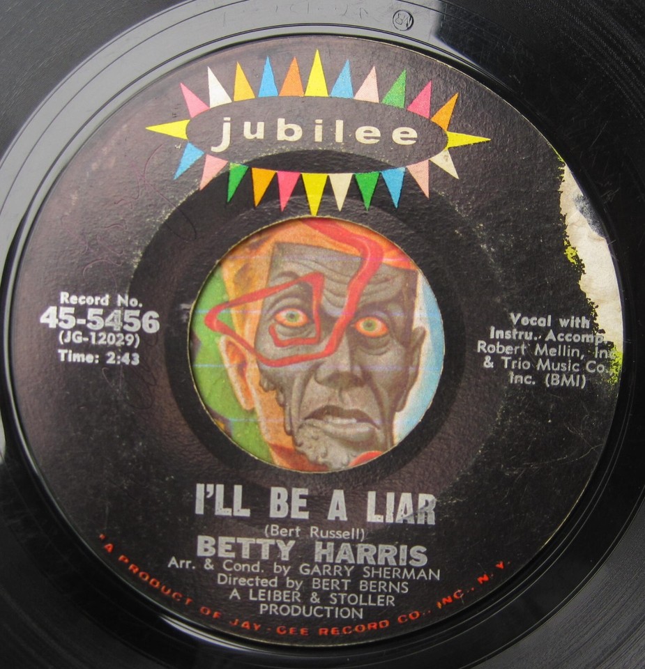 HEAR Betty Harris 45 Cry To Me / I'll Be A Liar JUBILEE soul R&B | eBay