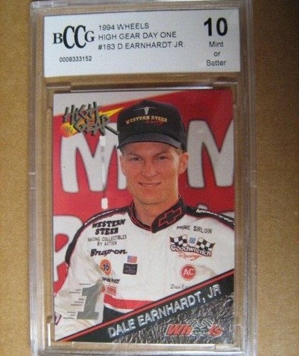 1994 WHEELS HIGH GEAR Day 1 183 Dale Earnhardt Jr. (R) BCCG 10 Mint (9 ...