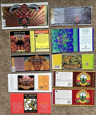 10 diff. micro/craft beer labels. 7 Stickers, NJ, AL, IA, CO, KS, MI | eBay