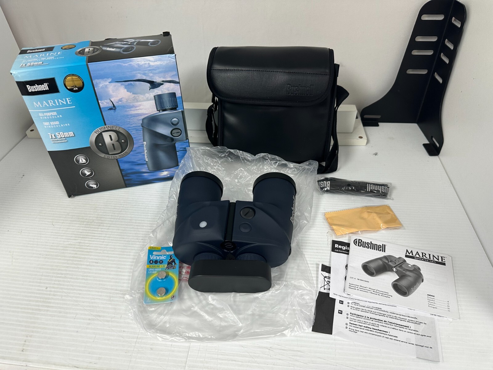 Bushnell Marine Binoculars 7x50mm Rangefinder w Illuminated Compass ...