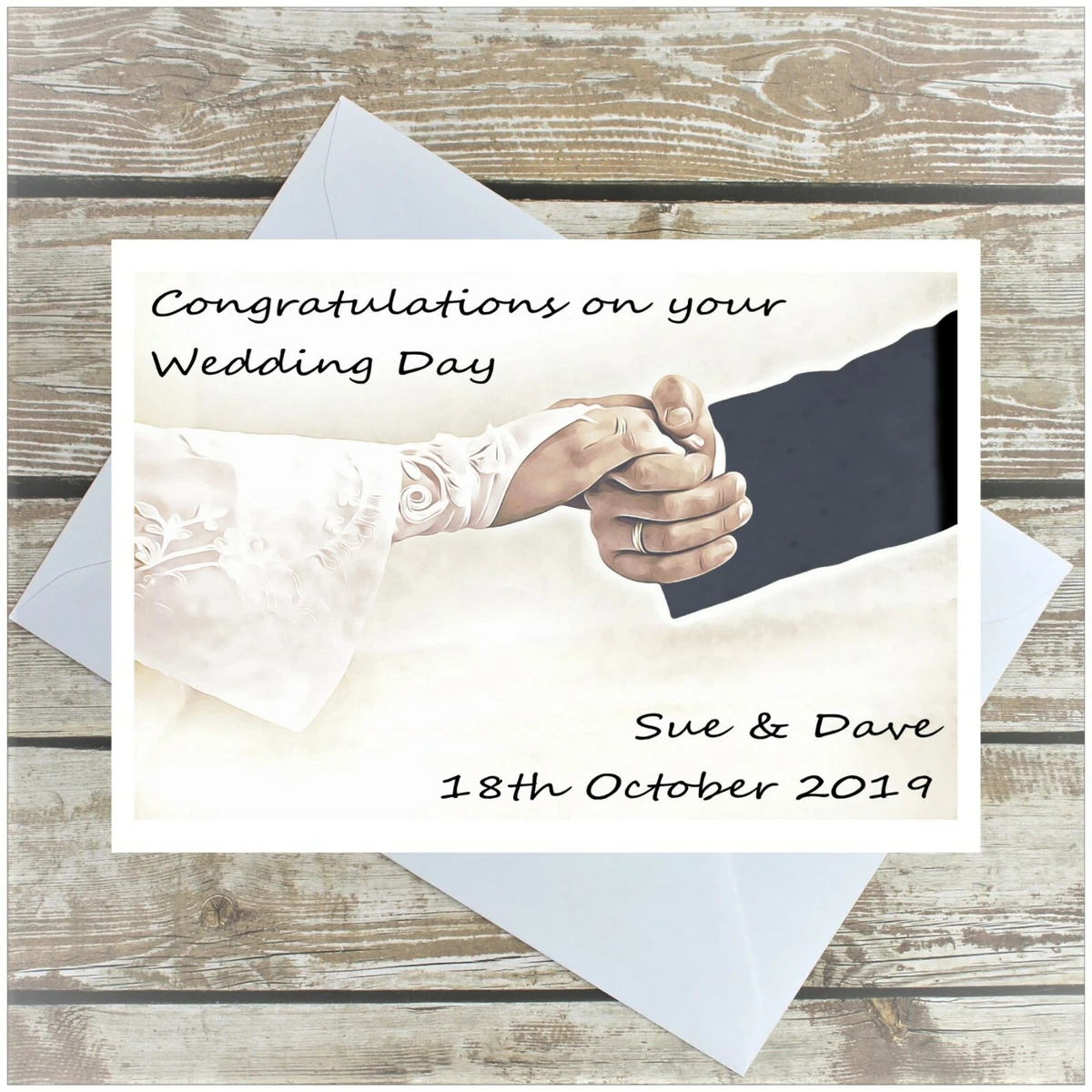 Handmade Wedding Congratulations Cards