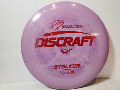 Discraft ESP Stalker - Paige Pierce 5x Champion - 175 Grams Purple | eBay