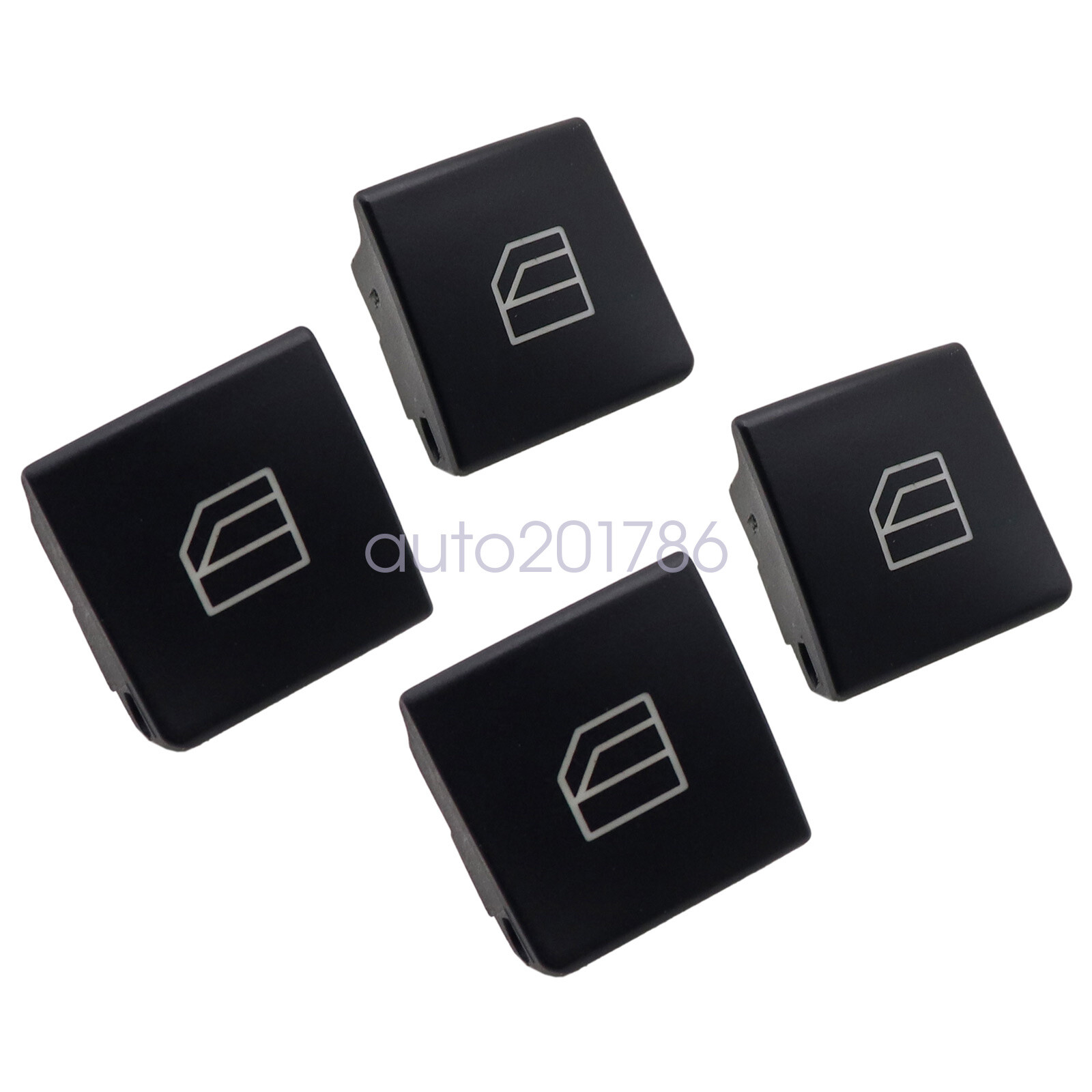 4 x Window Switch Button Cap Fit for Mercedes C E W204 S204 W212 S212 ...