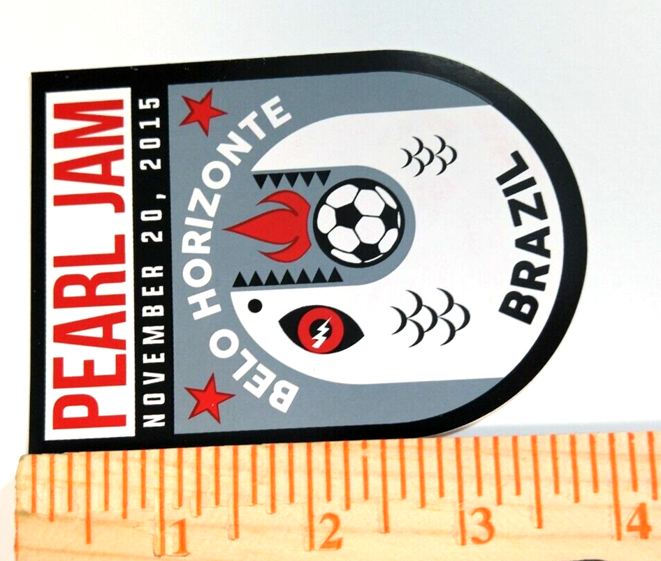 Pearl Jam Sticker Belo Horizonte Brazil Nov 20 2015 Concert Lightning ...
