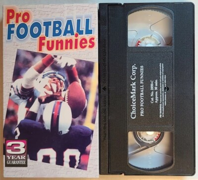 Pro Football Funnies Format VHS Tape 1990 W/Slipcover Vintage | eBay