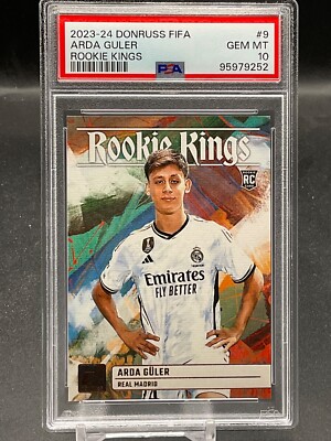 2023-24 Donruss FIFA Soccer Rookie Kings #9 Arda Guler Rookie Card PSA ...