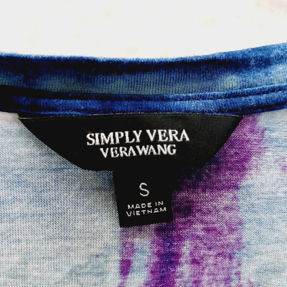 T-Shirt Top Size S Tie Dye Purple Blue Whimsycore Boho Artistic Beachy ...