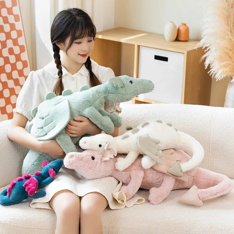 Dragon Blue 20 Inch Stuffed Animal Plush Toys Toddler Fluffy Dolls Kids ...