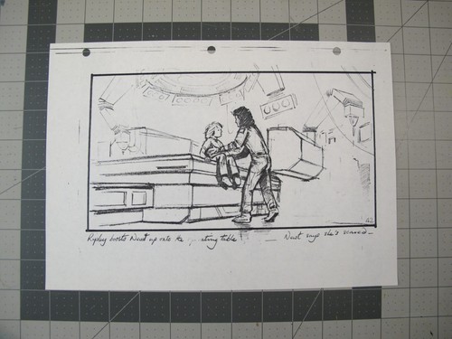vtg 1980s Aliens movie LA Effects storyboard 1st gen production used ...