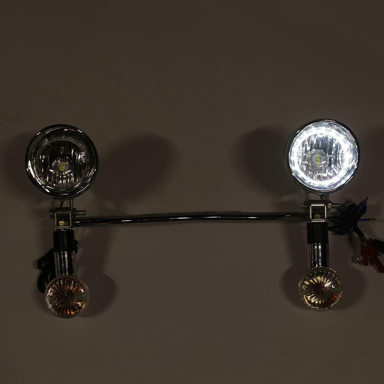 Fog Passing Turn Signal Light Bar Fit Yamaha V-Star XVS 250 650 950 ...