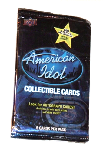 6 PACK- 2009 AMERICAN IDOL COLLECTIBLE TRADING CARDS PACK- 5 CARDS per ...