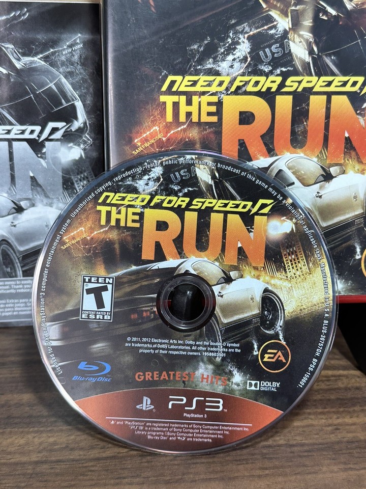 PS3 Need for Speed: The Run (Sony PlayStation 3, 2011) COMPLETE AND ...