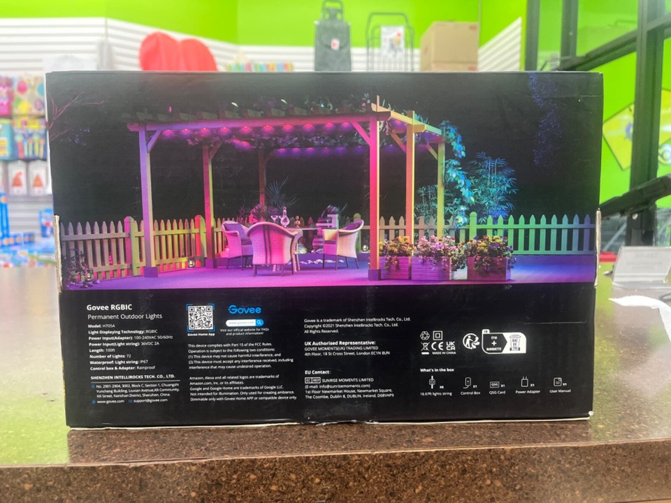 Govee H705A 100ft Smart RGBIC Outdoor Lights 810088343902 | eBay