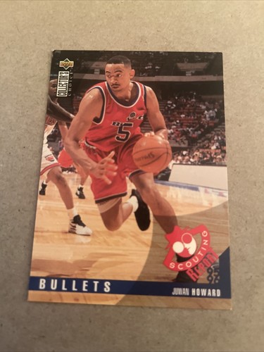 1995 Collectors Choice Juwan Howard #349 Washington Bullets Michigan ...