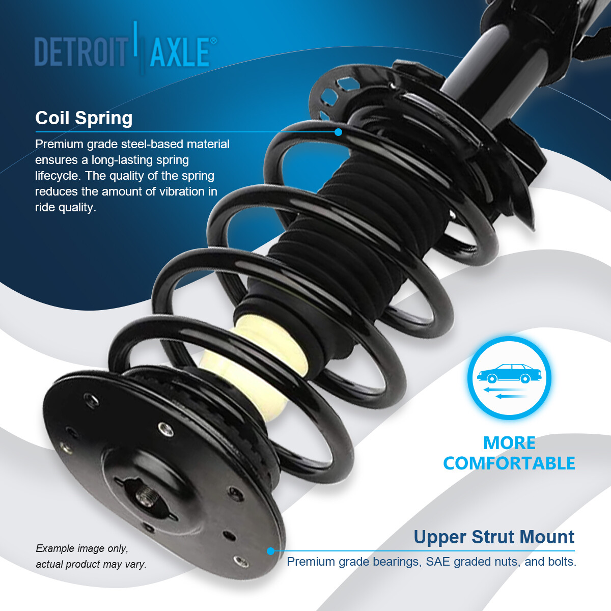 FWD Pair Front Struts w/ Coil Springs for 2013 2014 2015 2016 - 2020 ...