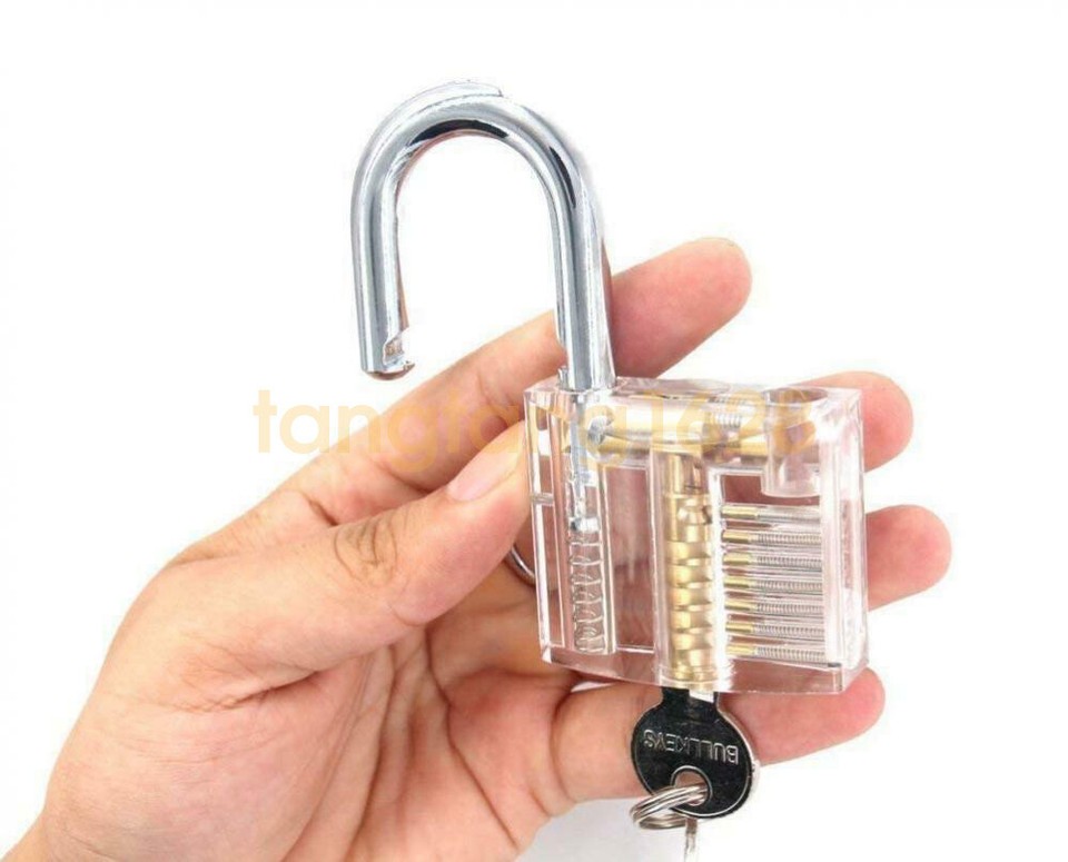 Unlock Training Lock Practice Door Knob Barrel Deadbolt cutaway Plastic ...