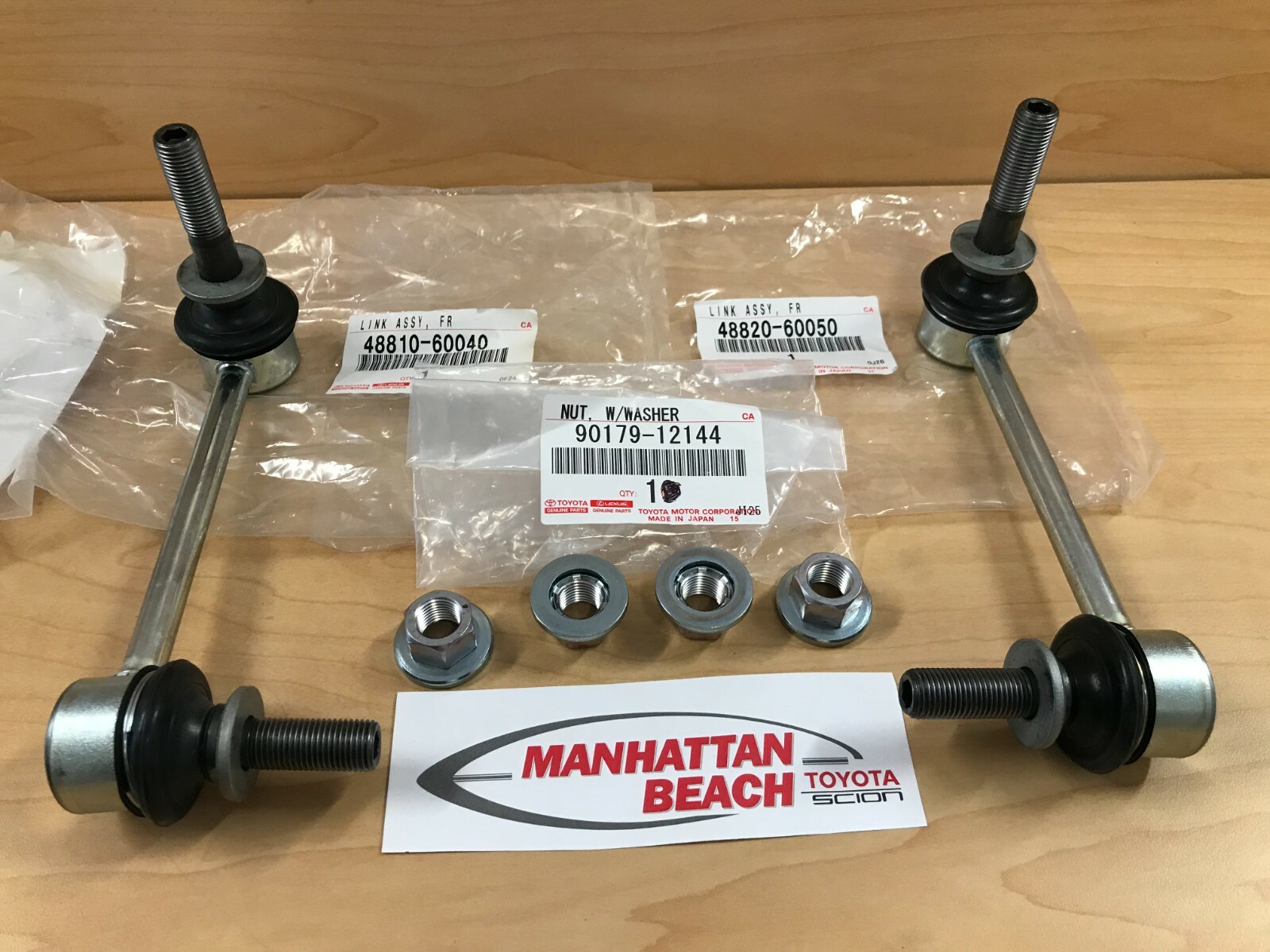 03-21 4RUNNER GENUINE Toyota Front Sway Bar STABILIZER Link KIT Genuine ...