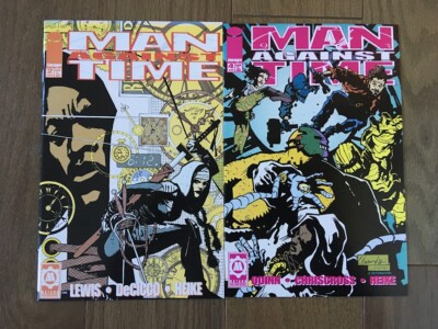 MAN AGAINST TIME COMIC LOT 2 ISSUES # 2 & 4 IMAGE COMICS BRETT LEWIS | eBay