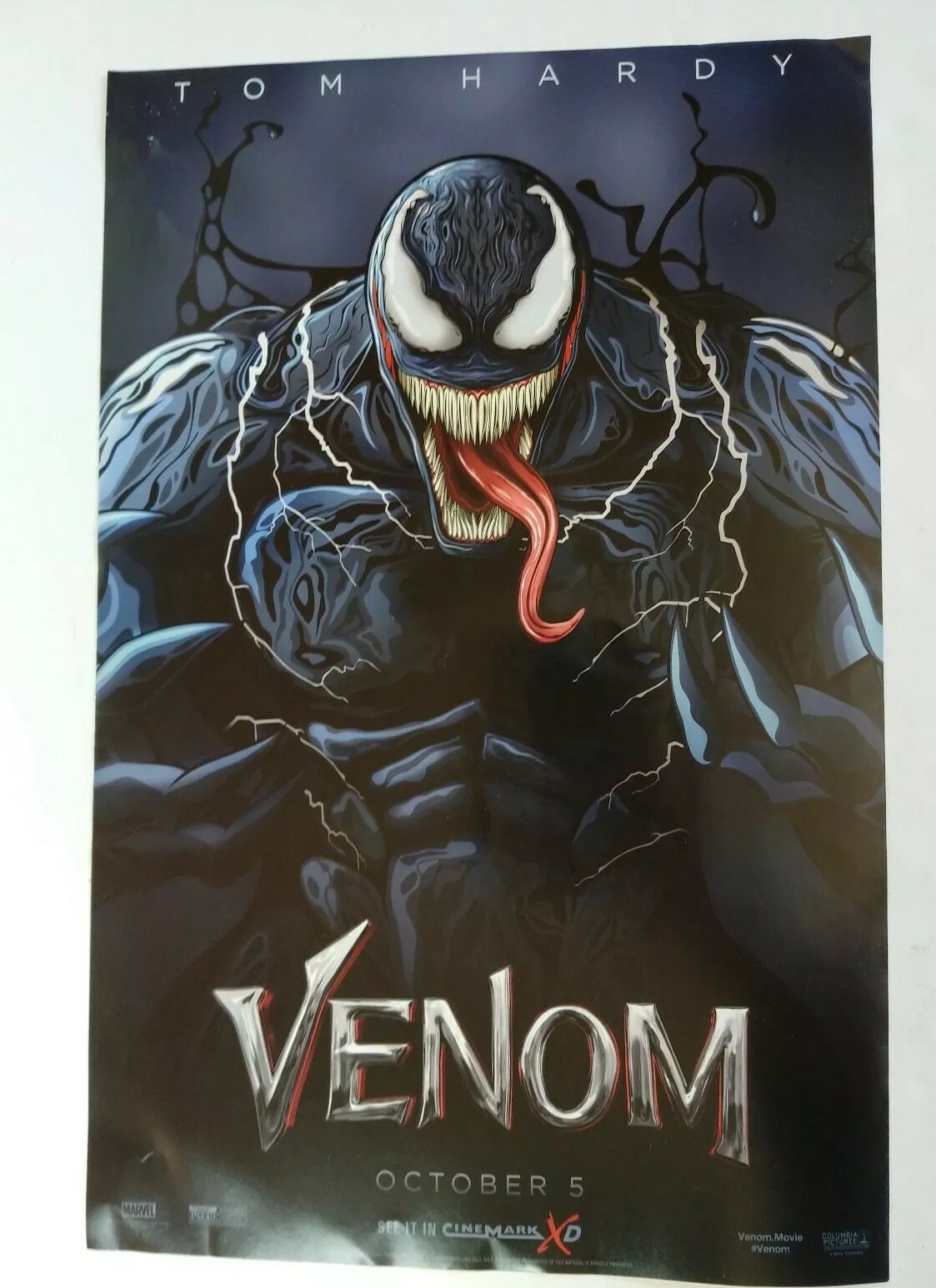 Venom Movie Poster MARVEL Tom Hardy New 2018 Spider-Man collectors ...