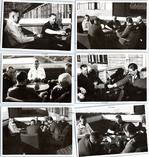 6x Wehrmacht Offiziere beim Kartenspiel - WK2 Foto 10x7cm | eBay