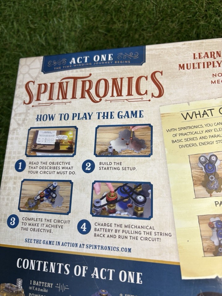 Spintronics ActOne Build Mechanical Circuits Puzzle Game STEM Kit Open ...