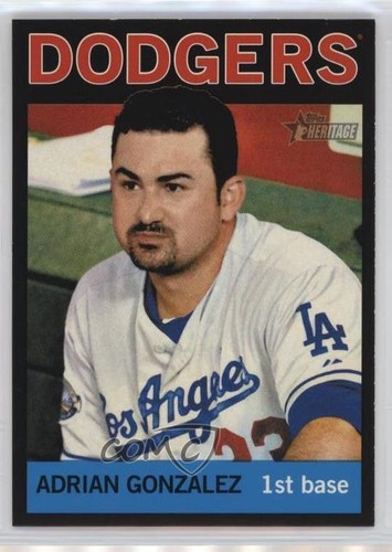 2013 Topps Heritage Retail Black Adrian Gonzalez #472 | eBay
