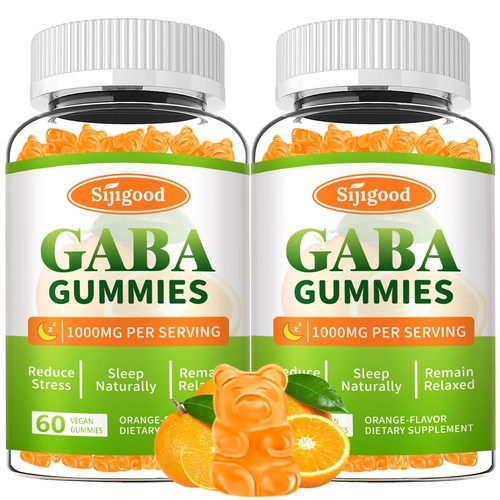 GABA Gummies for Adults Relaxation Zzz & Mood – Sugar-Free Calm Gummies ...