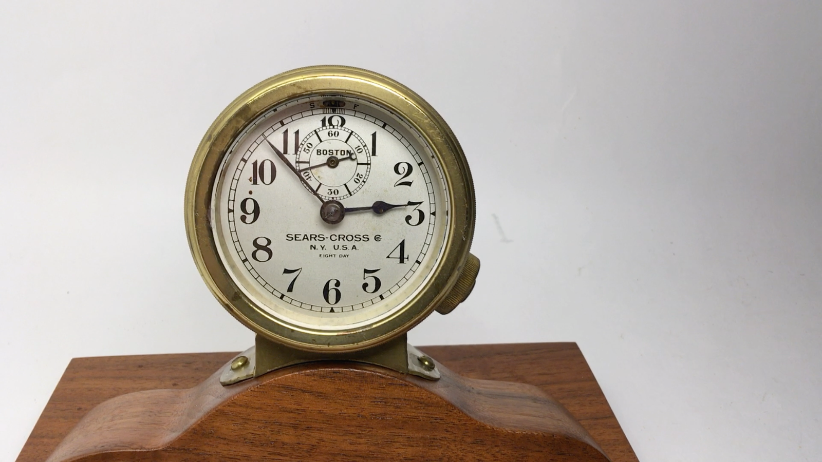 1930s HTF Rare CHELSEA SEARS-CROSS NY automobile CLOCK 8-Day **WORKs ...