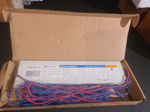 UNIVERSAL ESB432-14 FLUORESCENT SIGN BALLAST, T12HO T8HO, 282W MAX, 1-4 ...