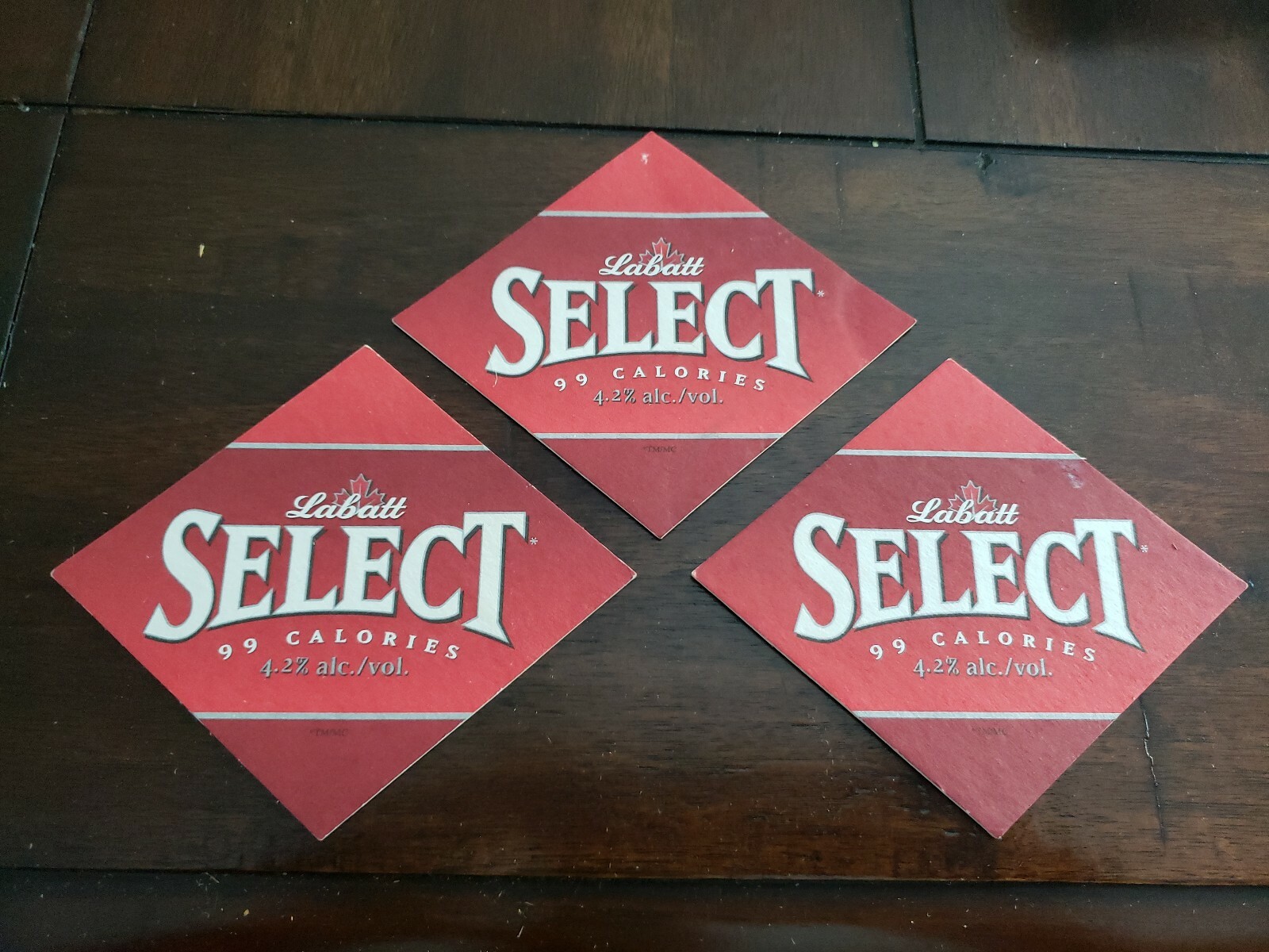 3 Beer COASTER: LABATT Brewing Select ~ London, Ontario, CANADA Brewery ...