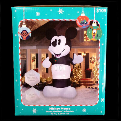MICKEY MOUSE / DISNEY 100 / GIANT AIRBLOWN INFLATABLE / NEW in BOX / 10 ...