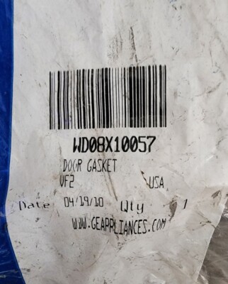 WD08X10057 GE DISHWASHER DOOR GASKET NEW/SEALED OEM * | eBay